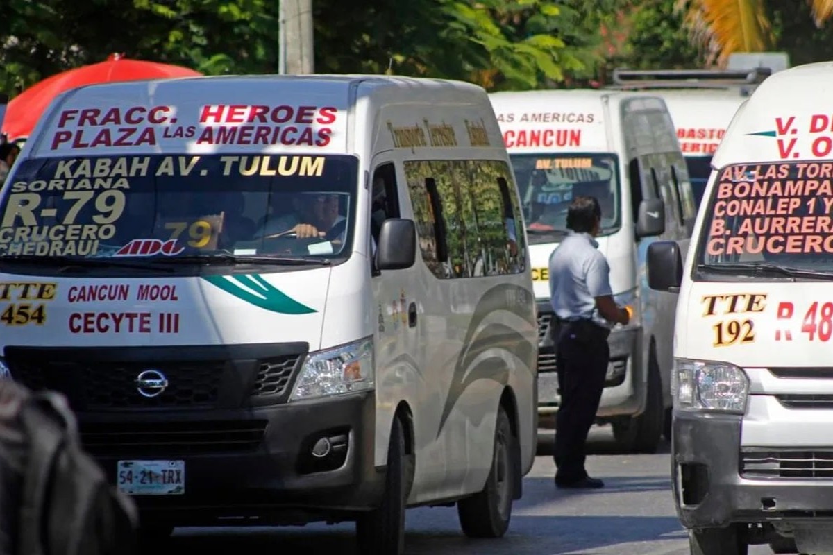 Desaparecerán combis en Cancún y empezará a funcionar el transbordo