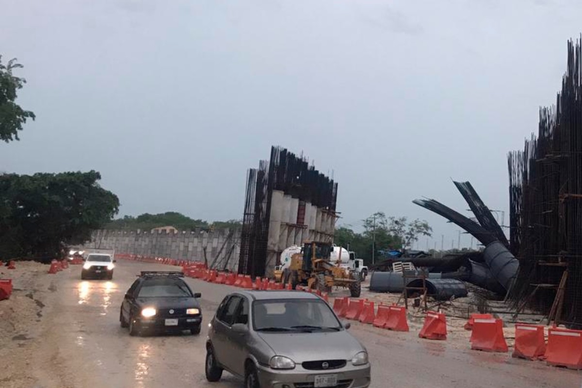 Aclaran que incidente en estructura del Tren Maya no fue colapso