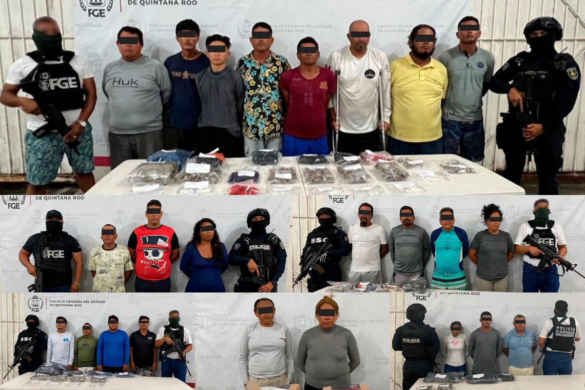 Detienen en la Zona Hotelera de Cancún a 24 personas con miles de dosis de droga - MegaNews